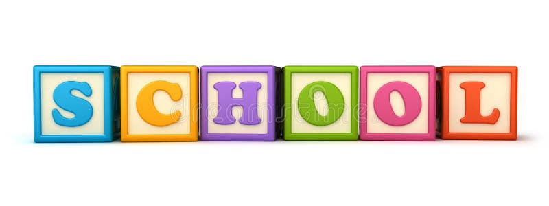 Building blocks stock illustration. Illustration of school - 45286171