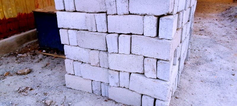 Building Blocks at the Construction Site Stock Photo - Image of built ...