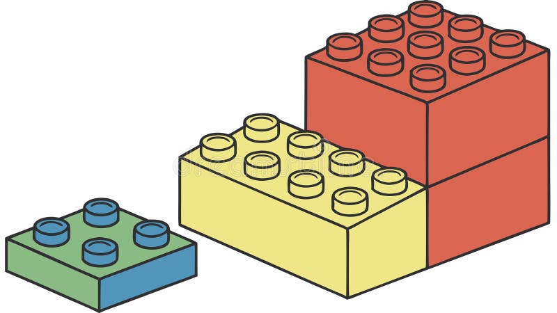 Building Blocks Construction Toy Vector Illustration, Vector Design ...