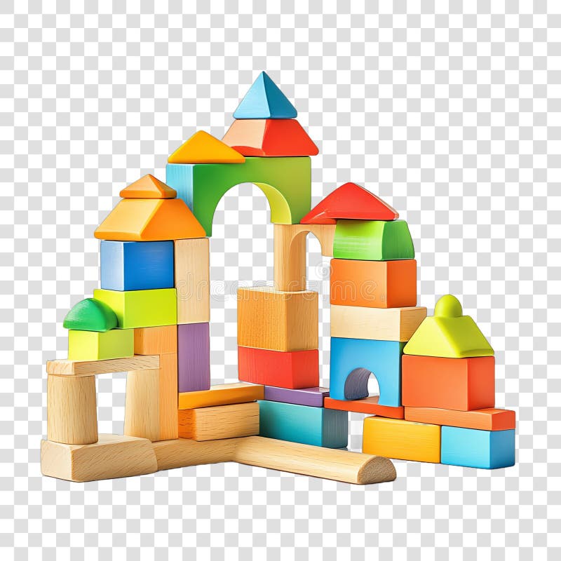 Building Blocks Contruction Kid Game Toy Stock Illustration ...