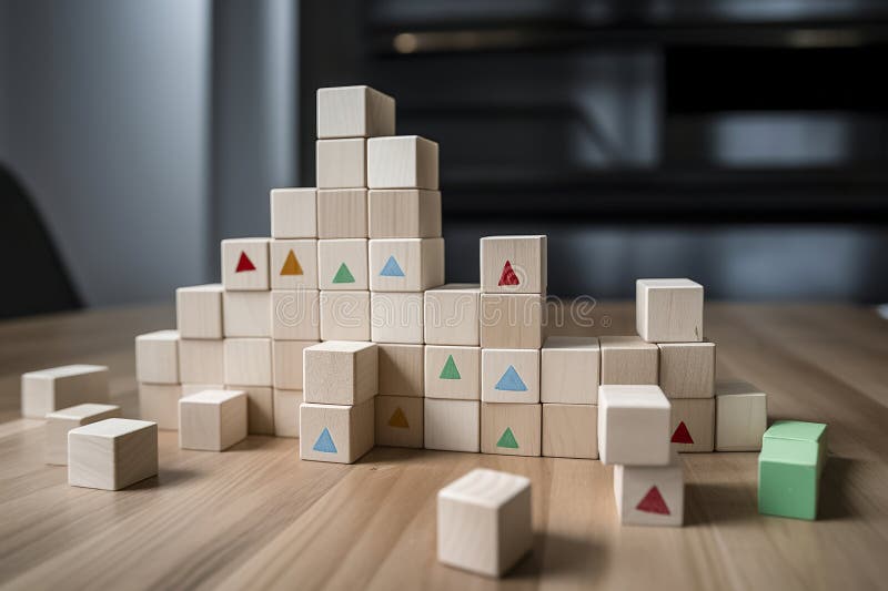 Building Blocks of Creativity: a Pyramid Puzzle in a Modern Kitchen, Ai ...