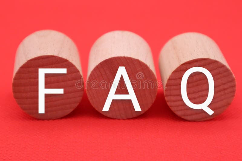Building blocks with FAQ stock image. Image of mark - 287564717