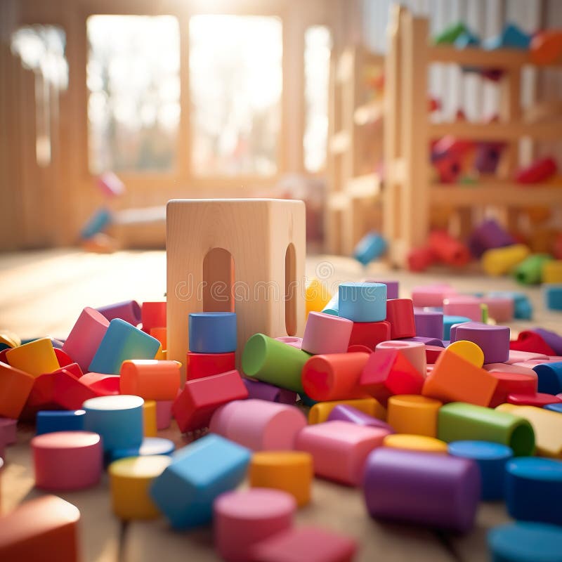 Colorful Building Blocks on the Floor of a Child S Room Generated by ... Colorful Building Blocks on the Floor of a Child S Room Generated by ...