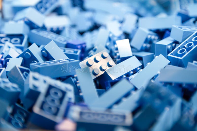 Building Blocks With Focus And Highlight On One Selected Block With ...