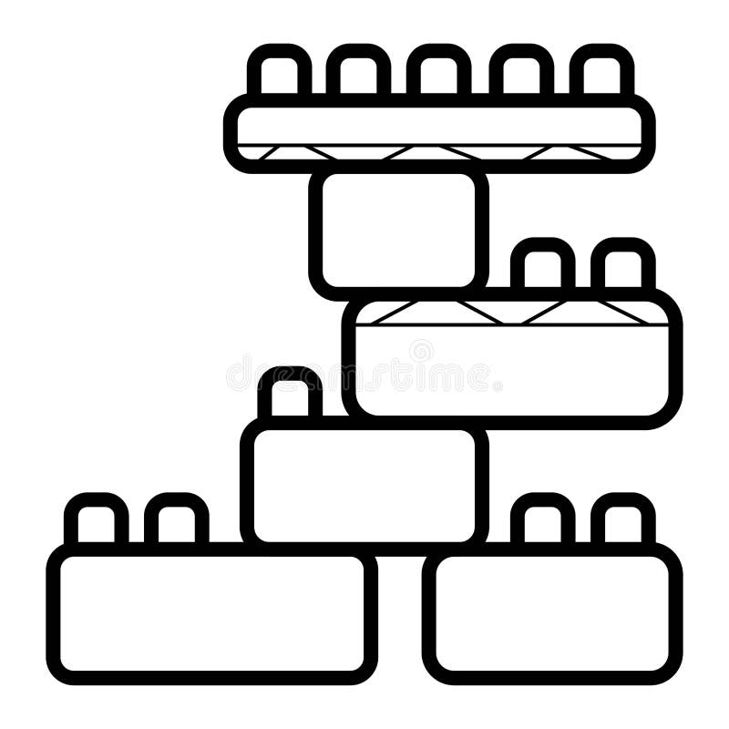 Building blocks icon stock vector. Illustration of construct - 144981973