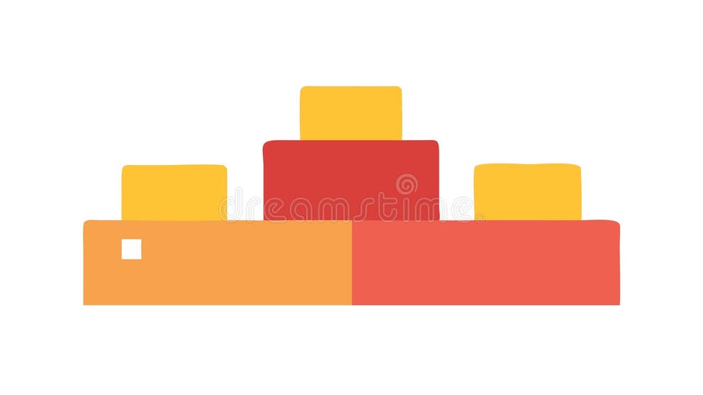 Building Blocks Icon Childhood Toy Construction Graphic, Vector Design ...