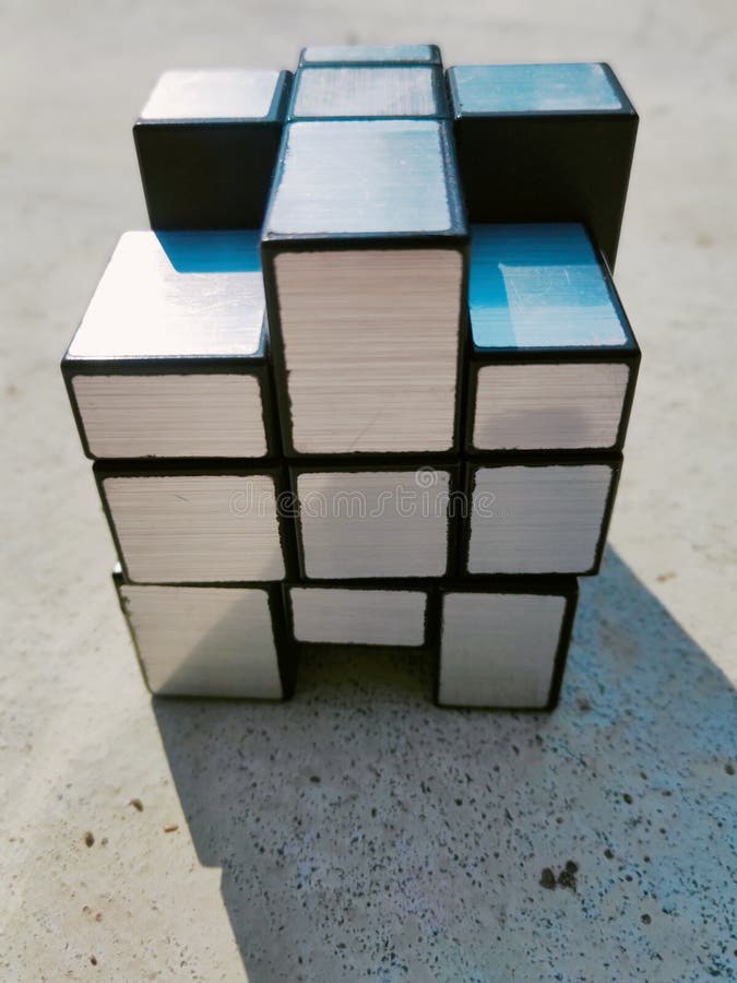 Mirror Cube New Look New Design of Blocks Stock Photo - Image of design ...