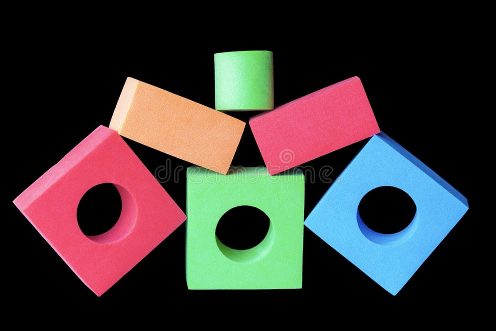 Building Blocks Pyramid Shape Stock Photo - Image of computer, blue ...