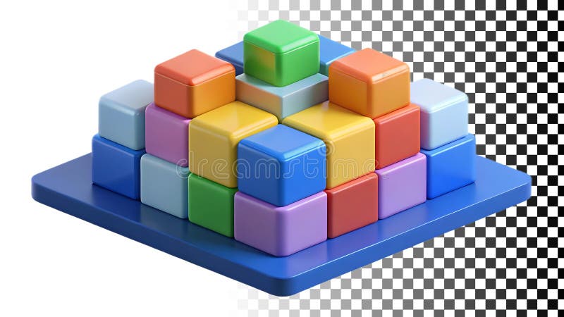 Building Blocks Stack, Toy Bricks, Construction Play, Childhood Fun Png ...