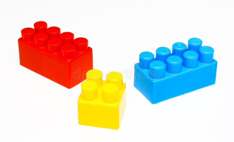 Building Blocks White Isolated Stock Image - Image of childhood ...