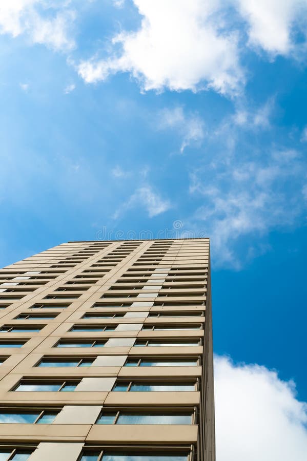 Building with blue sky stock image. Image of cityscape - 20554687