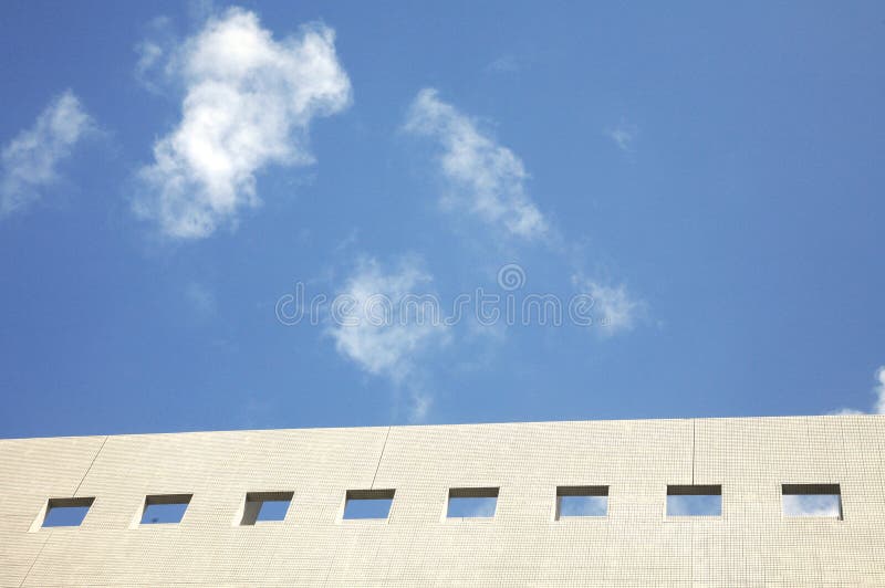 Building with blue sky stock image. Image of daylight - 2561265