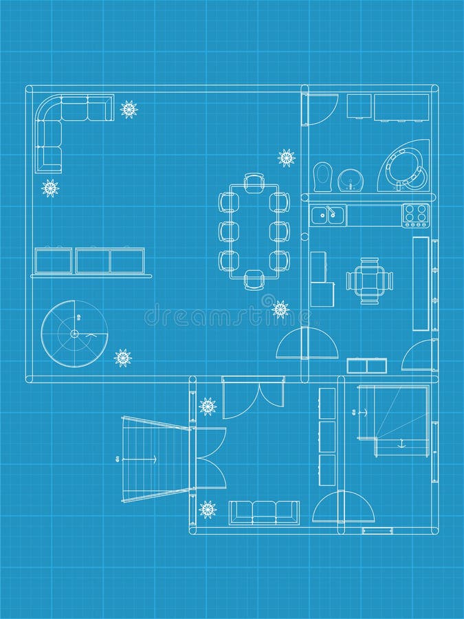 Building blueprints stock vector. Illustration of drawing - 23331781