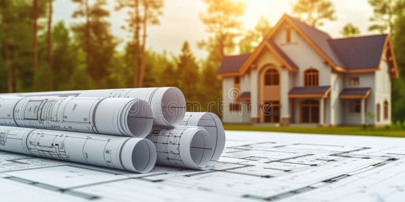 Building Blueprints and Material List Being Generated for a Home ...