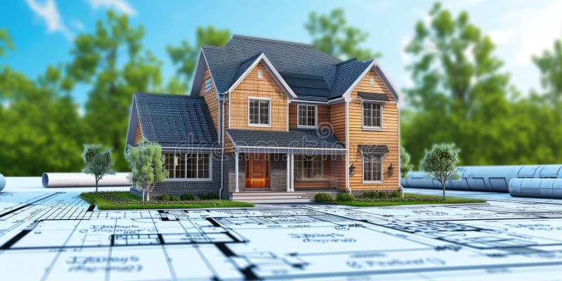 Building Blueprints and Material List Being Generated for a Home ...