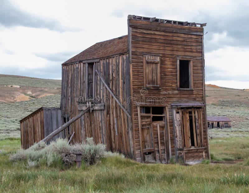 A Building in Bodie, California Stock Photo - Image of plateau, wooden ...