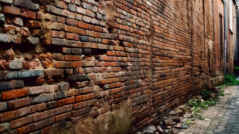 Building, Brick Wall, Even Row of Bricks Stock Illustration ...