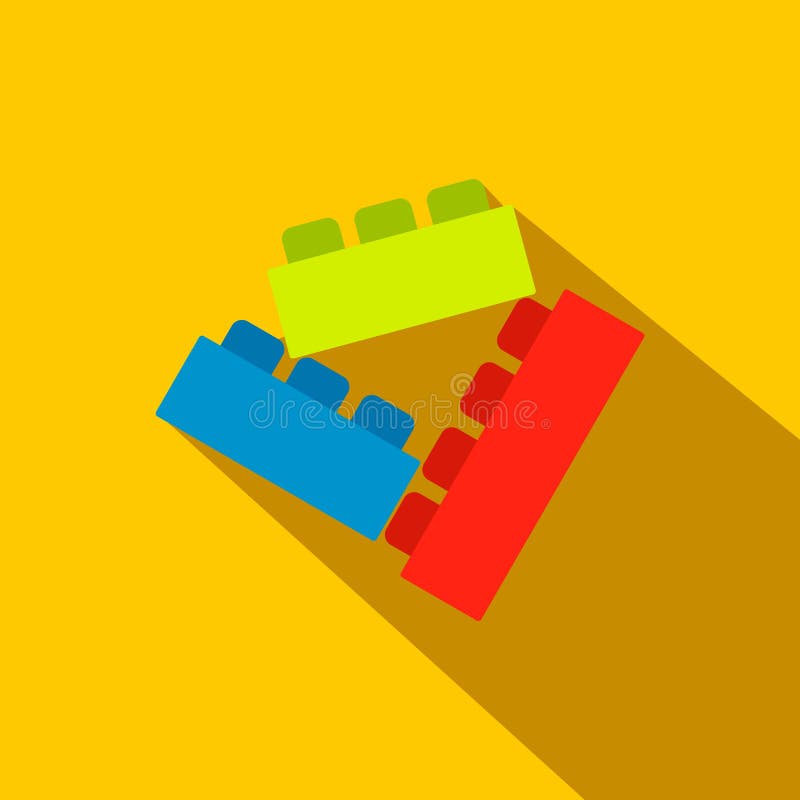 Building bricks icon stock vector. Illustration of construction - 79309292