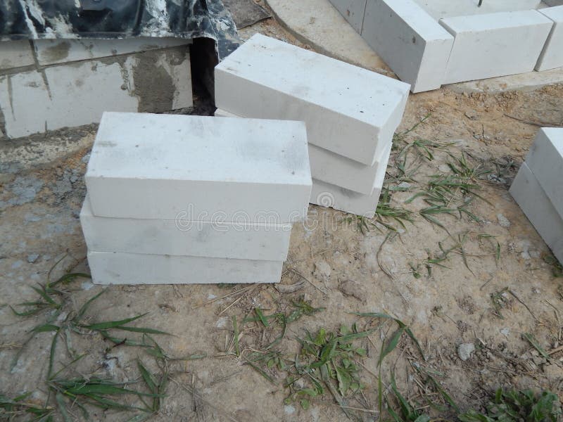 Building Bricks, Stone Materials for Work Stock Image - Image of stone ...