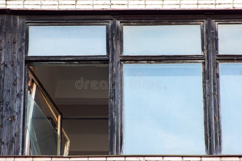 Building with a Broken Window Stock Photo - Image of burglary, exterior ...