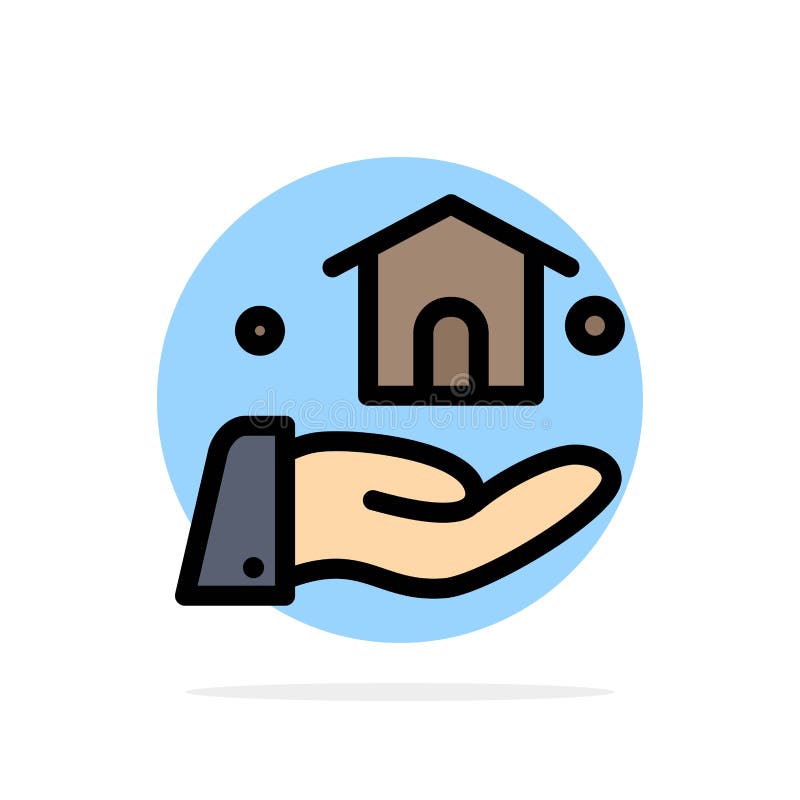 Building, Build, Construction Abstract Circle Background Flat Color ...