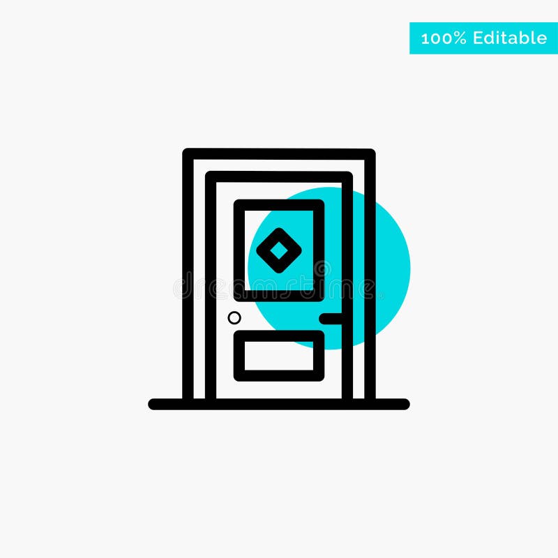 Building, Build, Construction, Door Turquoise Highlight Circle Point ...
