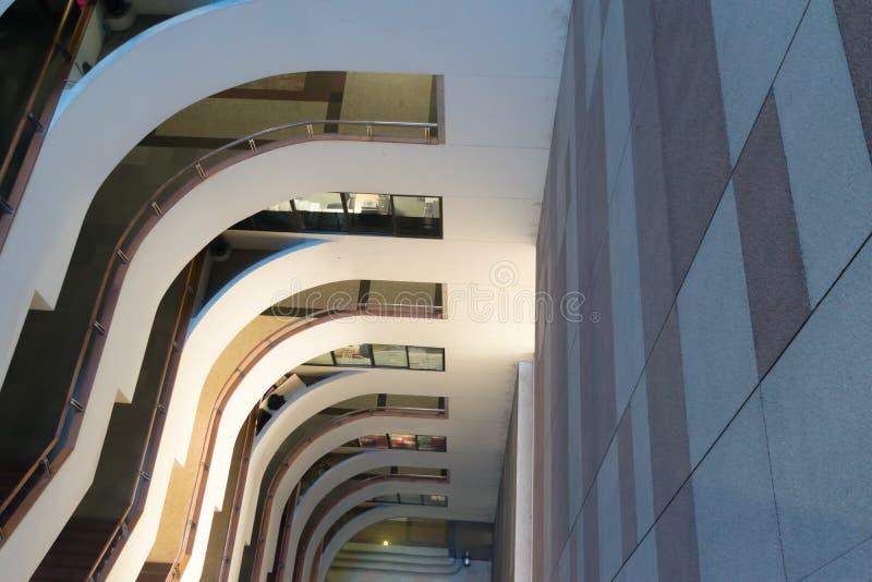 Building in the Building Look Down Stock Image - Image of background ...