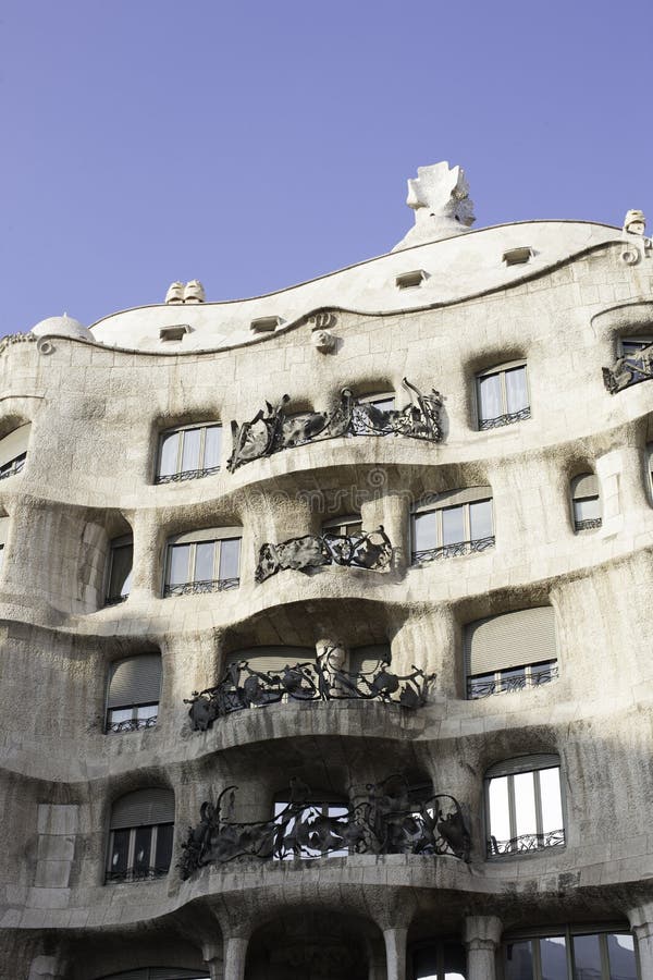 Building Built by Gaudi ,Barcelona Editorial Photo - Image of magestic ...