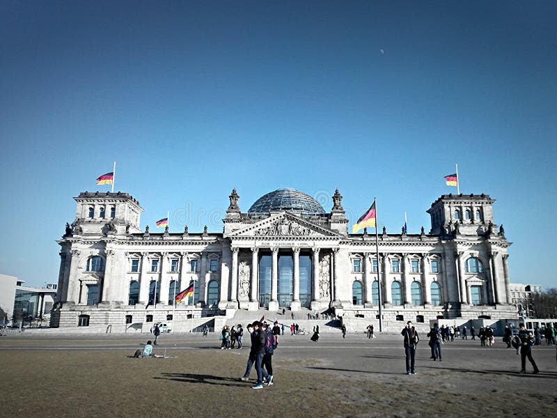 Building of Bundestag in Berlin Editorial Stock Photo - Image of winter ...