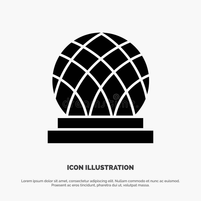 Building, Canada, City, Dome Solid Glyph Icon Vector Stock Vector ...