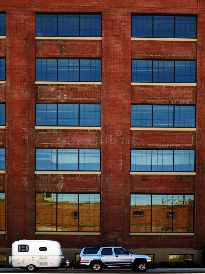 Building, Car and Camper stock photo. Image of city, business - 43459476