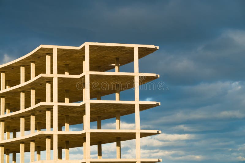 Building carcass stock image. Image of massive, modern - 20685771