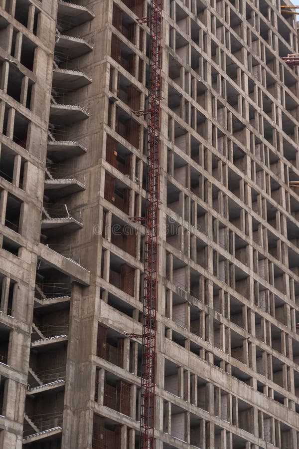 Building Cement Base House Vertically, Apartment Background Stock Photo ...