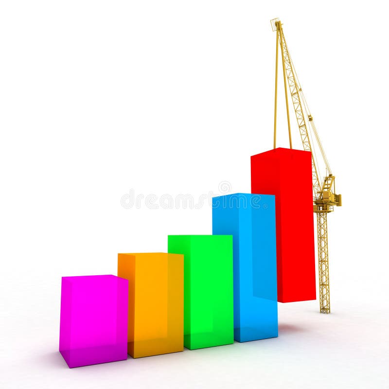 Building chart stock illustration. Illustration of corporate - 64350659