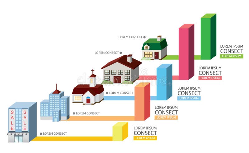 Vector Building Icon -- 3D Illustration Stock Vector - Illustration of ...