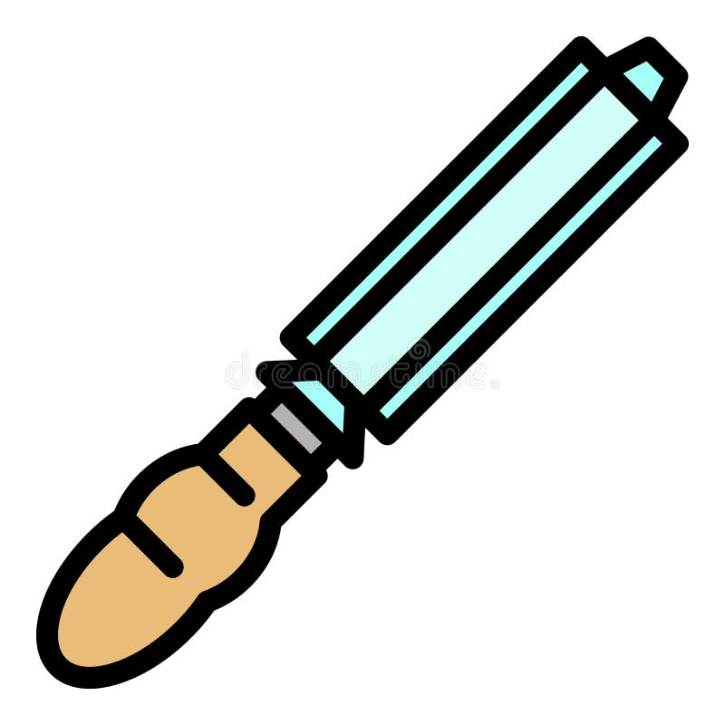 Building Chisel Icon Color Outline Vector Stock Vector Illustration