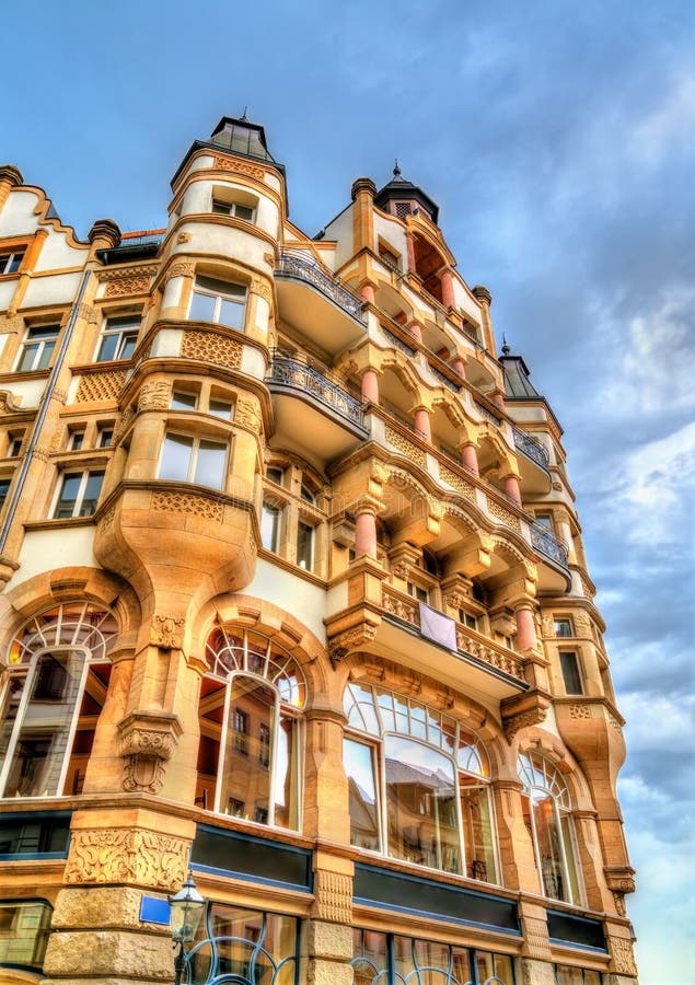 Building in the City Centre of Leipzig, Germany Stock Photo - Image of ...