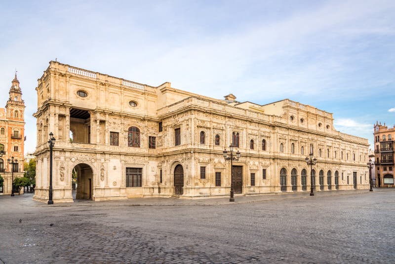 Building of City Hall in Sevilla, Spain Stock Photo - Image of history ...