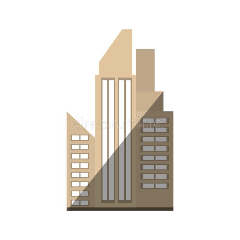 Building City Real Estate Shadow Stock Illustration - Illustration of ...