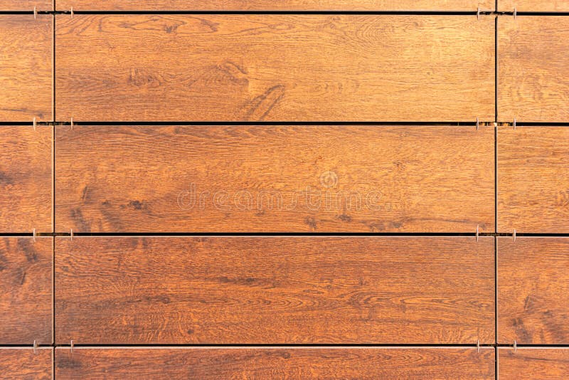 Building Cladding with a Ventilated Facade, Wooden Texture, Brown Wood ...