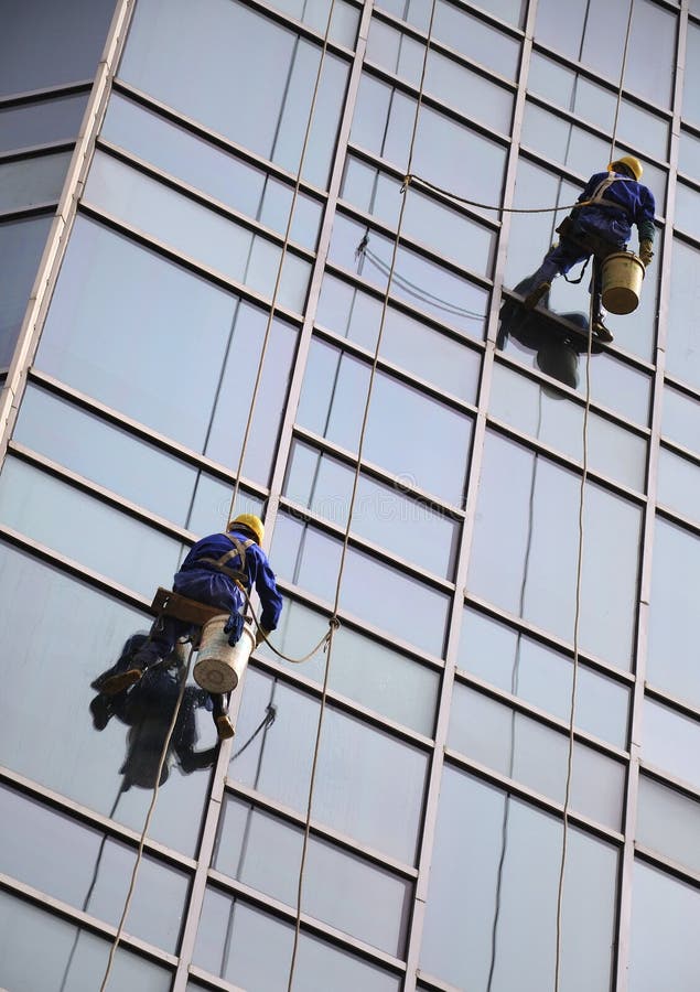 Building Cleaning,Dustman stock photo. Image of blue - 24550818