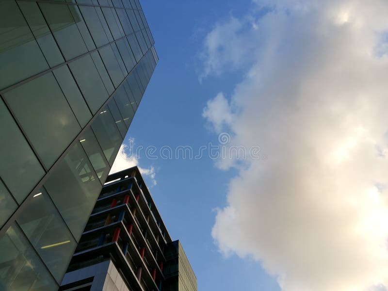 Building and the cloud stock image. Image of building - 46631885