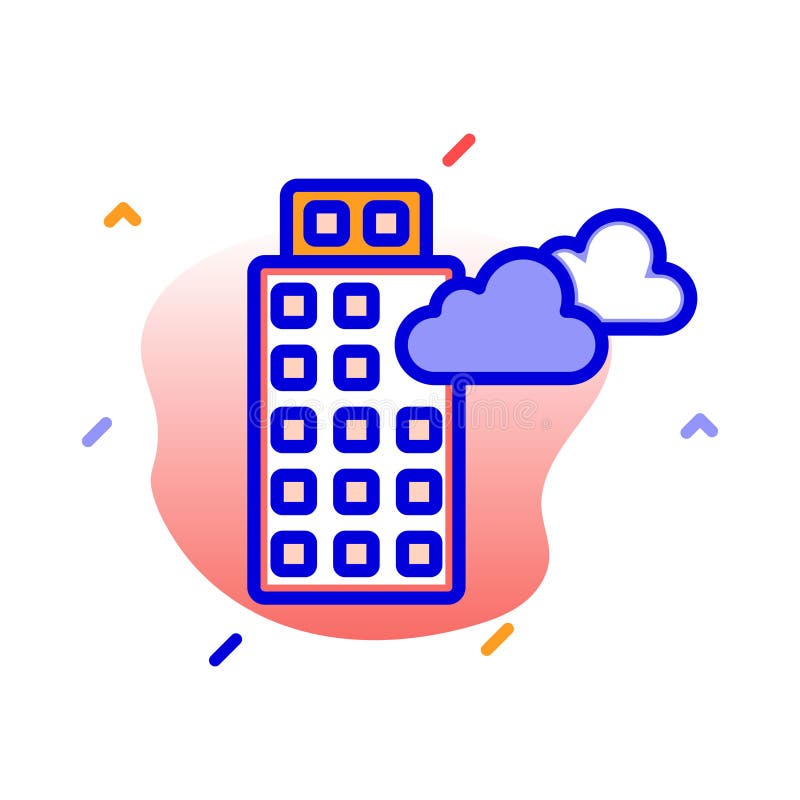 Building, Cloud, Home, Weather Fully Editable Vector Icon Stock Vector ...