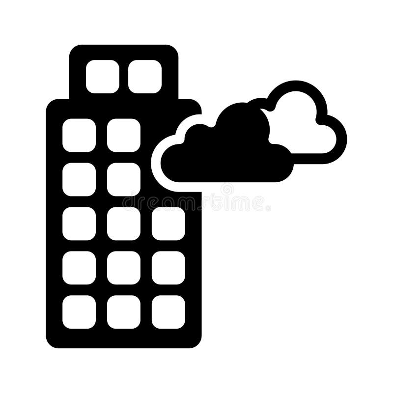 Building, Cloud, Home, Weather Fully Editable Vector Icon Stock Vector ...