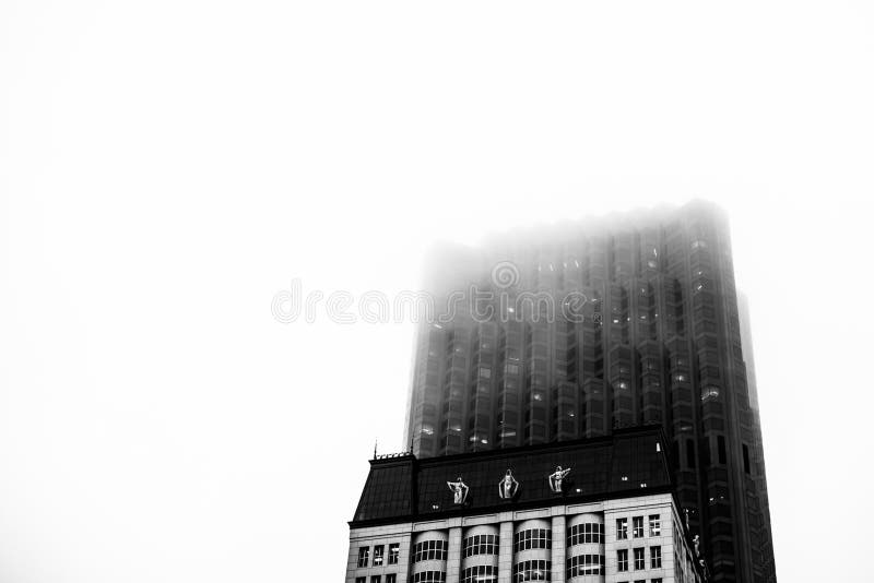 Building in the clouds editorial photo. Image of photograph - 201587166