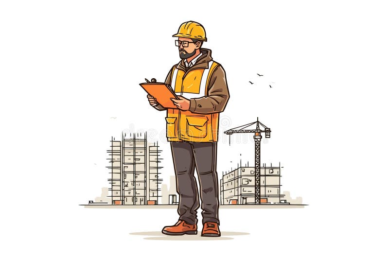 Building Code Consultant at Work Computer Isolated Stock Vector ...