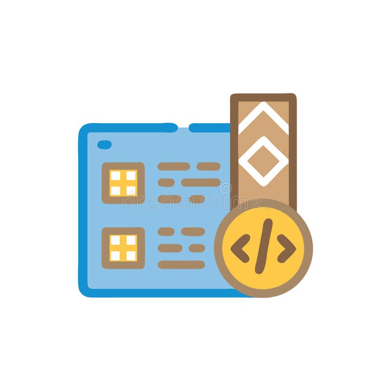 Building Code Icon for Regulatory Framework Stock Illustration ...
