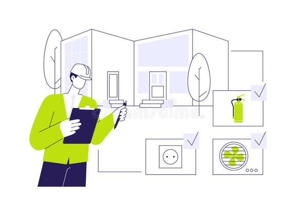 Building Code Inspection Abstract Concept Vector Illustration. Stock ...