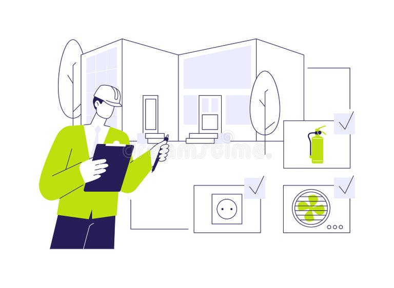 Building Code Inspection Abstract Concept Vector Illustration. Stock ...