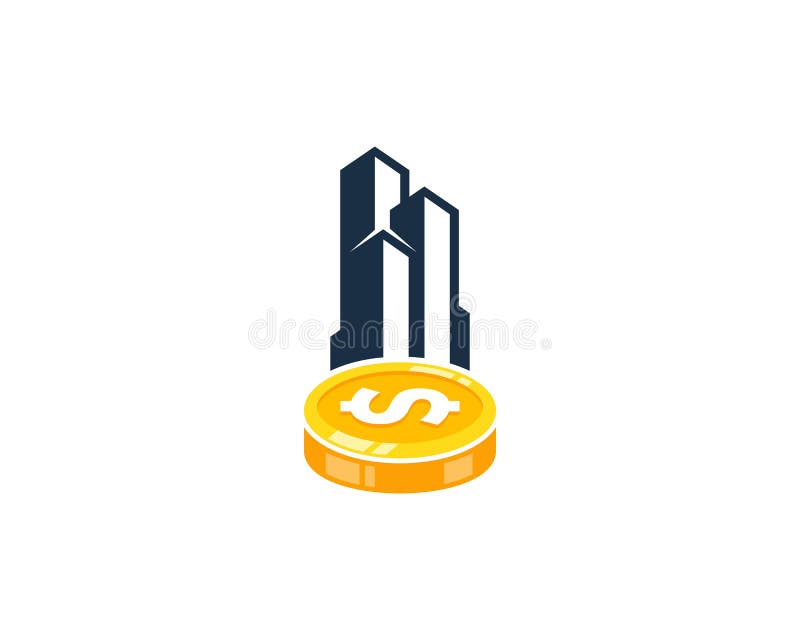 Building Coin Logo Icon Design Stock Vector - Illustration of concept ...